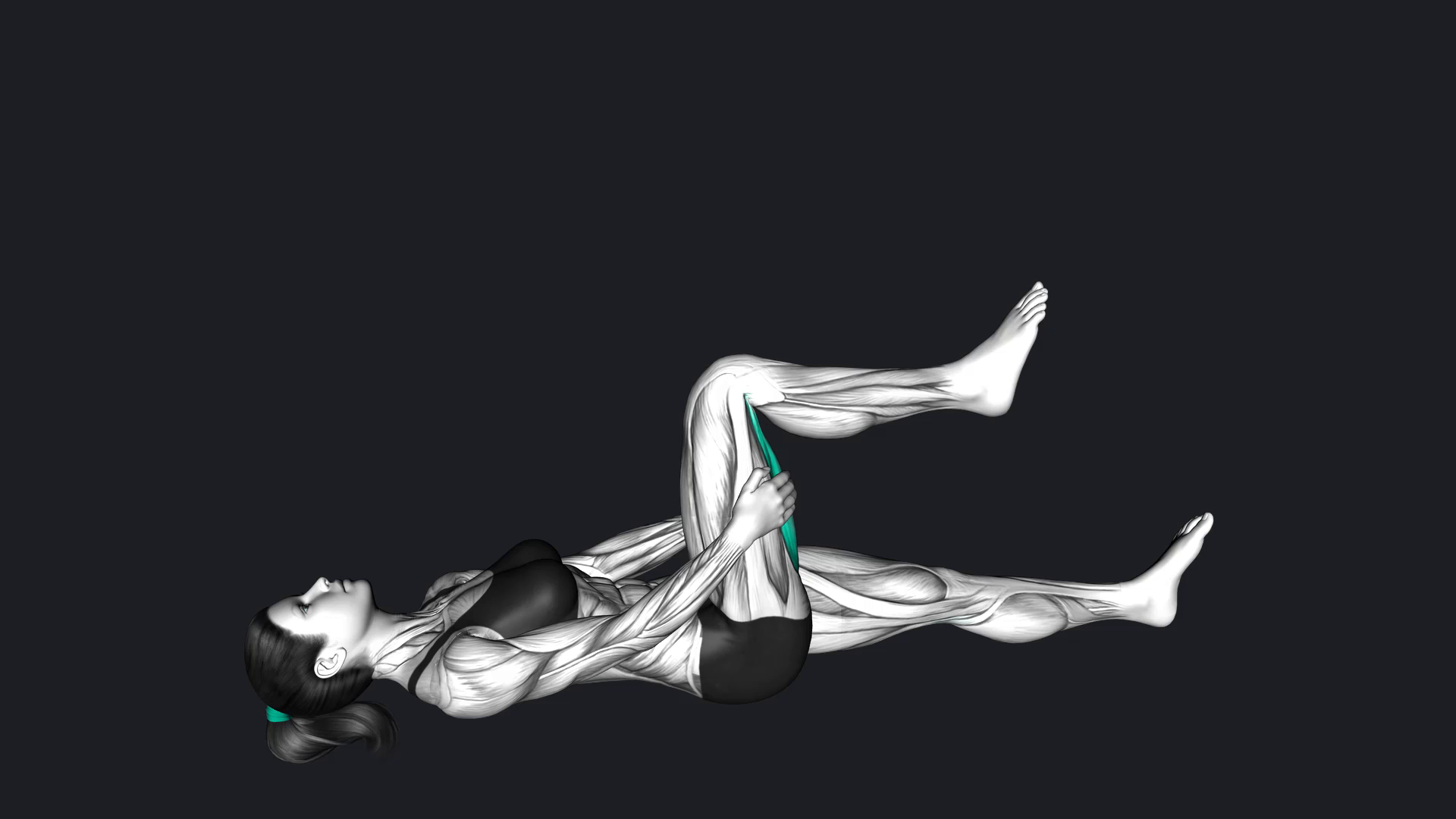 Lying Hamstring Stretch - how to do, Alternatives, gif & More