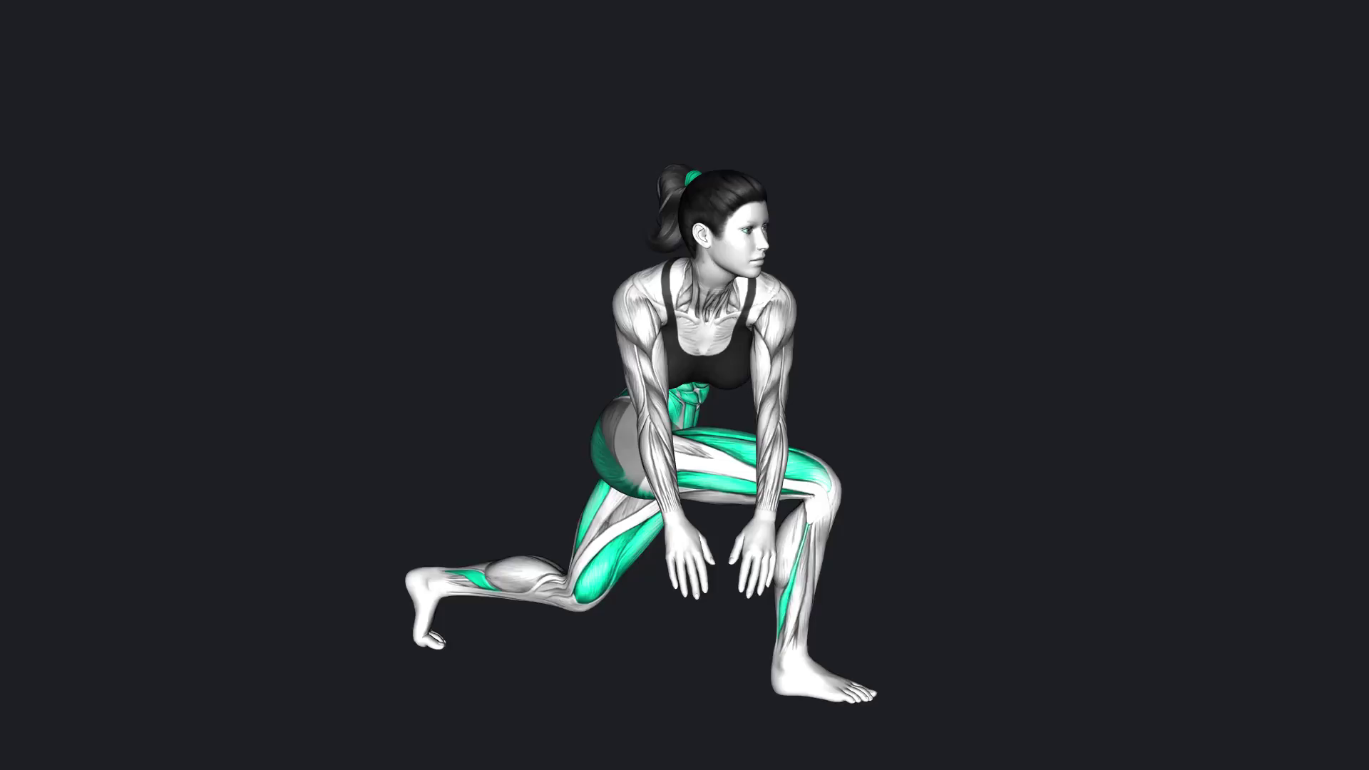 Crossover Kneeling Hip Flexor Stretch - how to do, Alternatives, gif & More