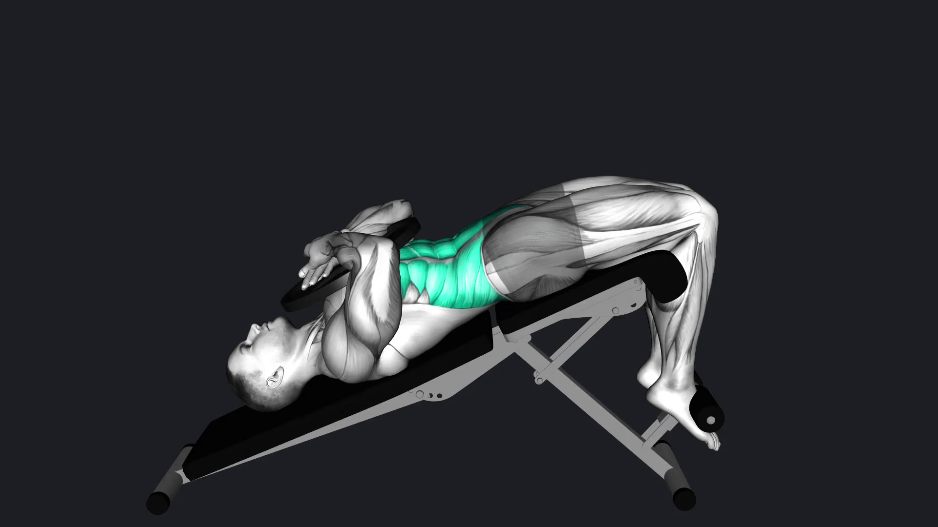 Weighted Decline Crunch - how to do, Alternatives, gif & More